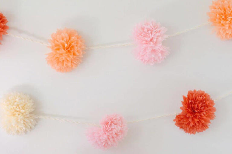 20 DIY Paper Flower Garland Tutorials