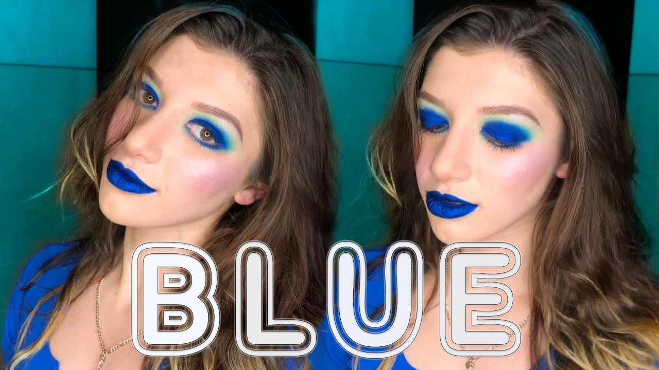 Trying the viral one-color makeup challenge