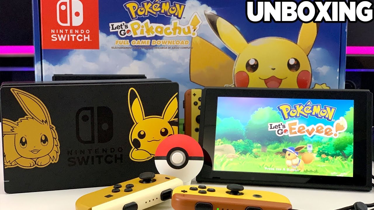 Nintendo Switch Pikachu & Eevee Edition Unboxing