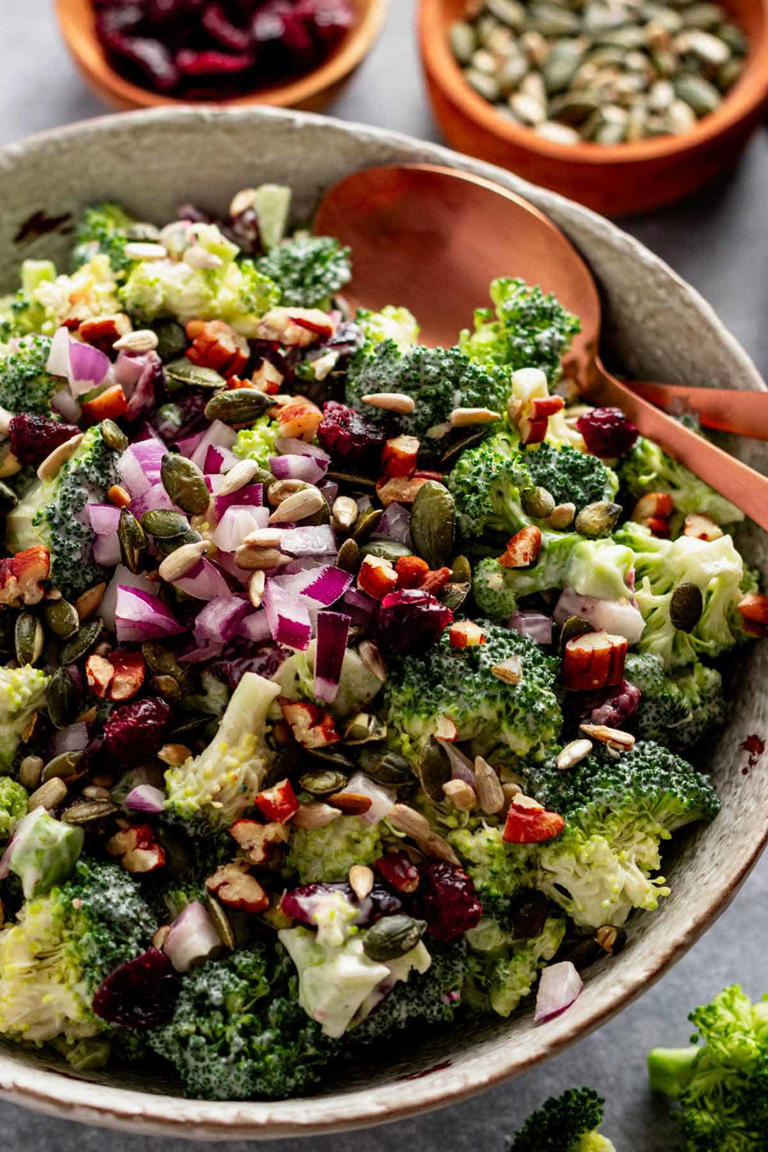 Creamy Broccoli Cranberry Salad
