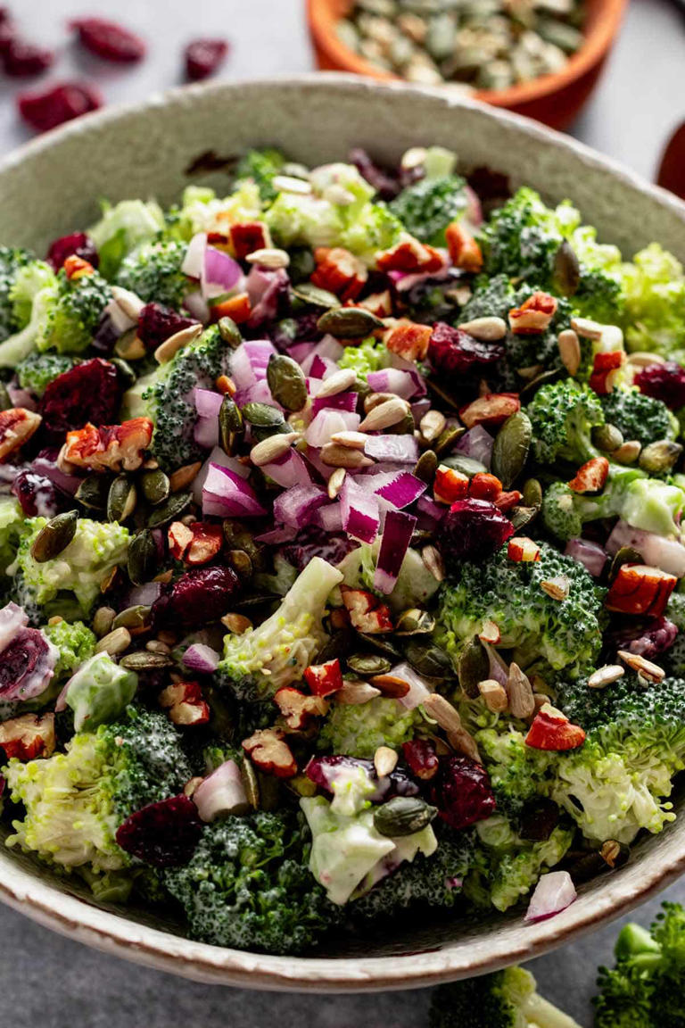 Creamy Broccoli Cranberry Salad
