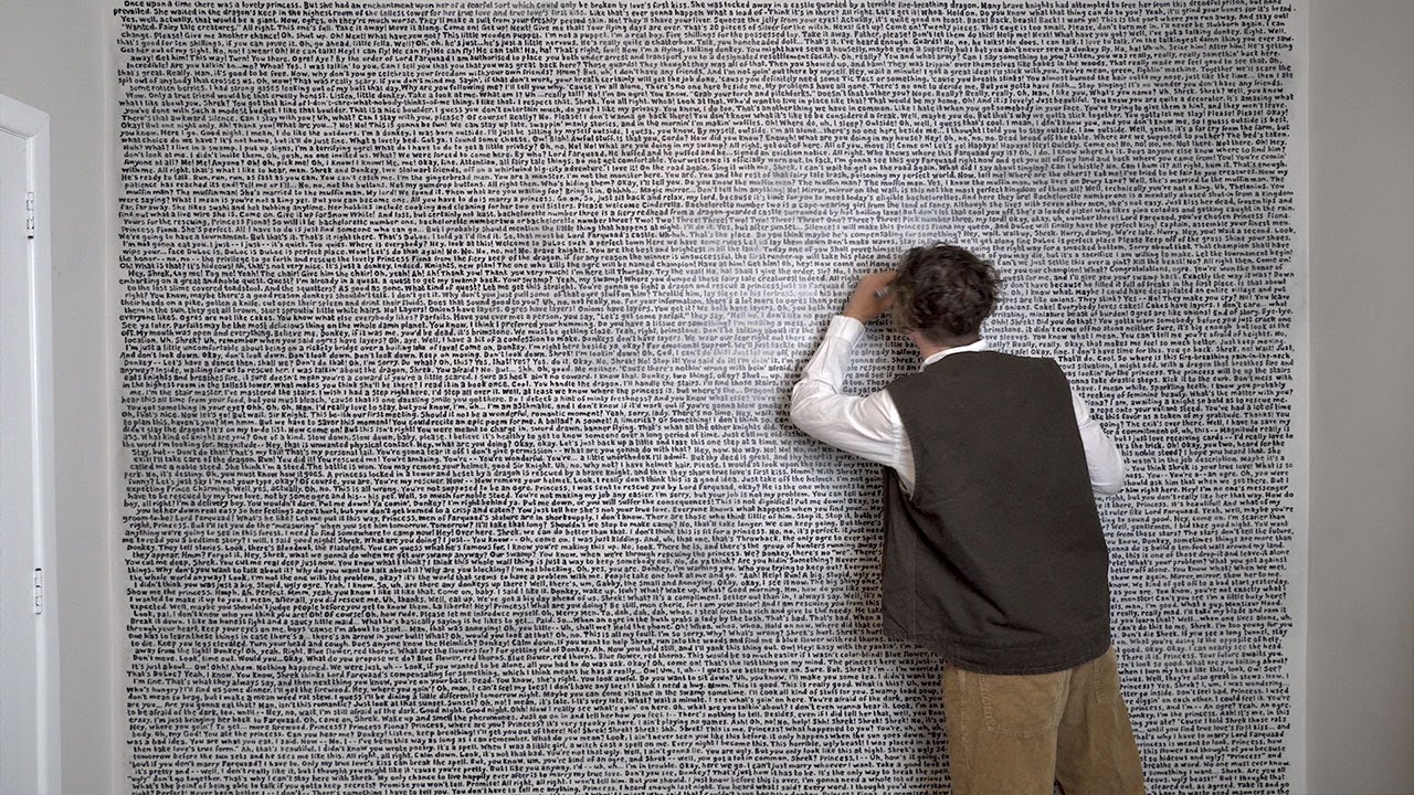 Painting the Entire Shrek Script on My Wall