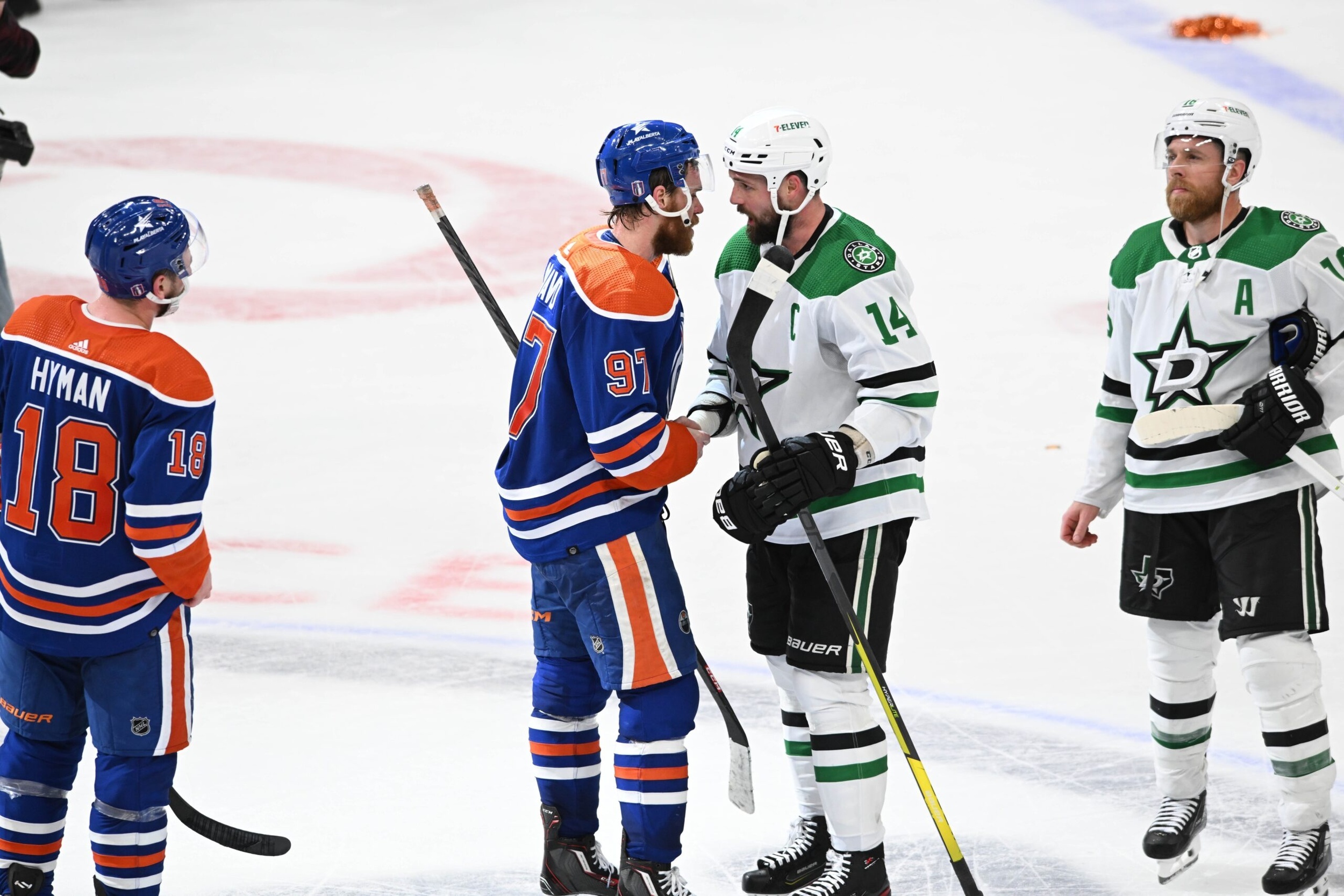 Where do the Oilers have an advantage on the Dallas Stars?
