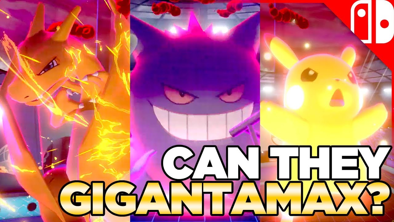 "Pokemon Just Hint at New Gigantimax Charizard, Gengar, & Pikachu ...