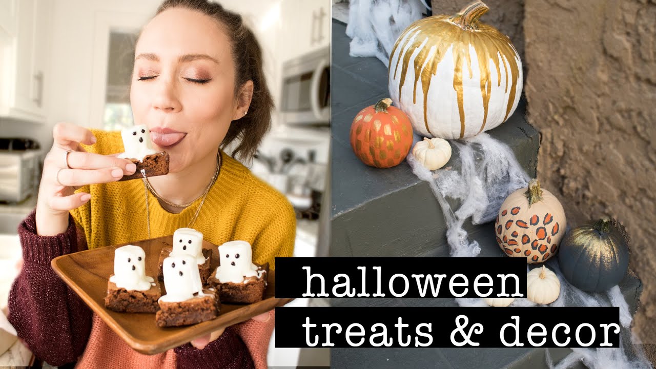 Halloween dessert and pumpkin decorating made simple