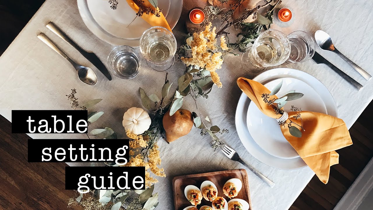 How to set a table with practical entertaining hacks