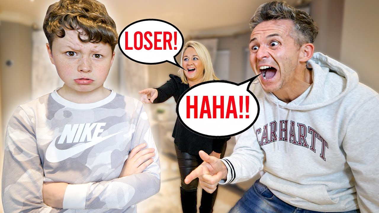 Parents act mean to little brother prank