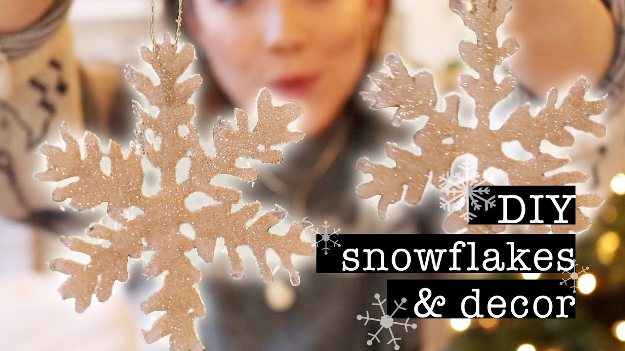How to Craft Snowflake Ornaments and Christmas Decor