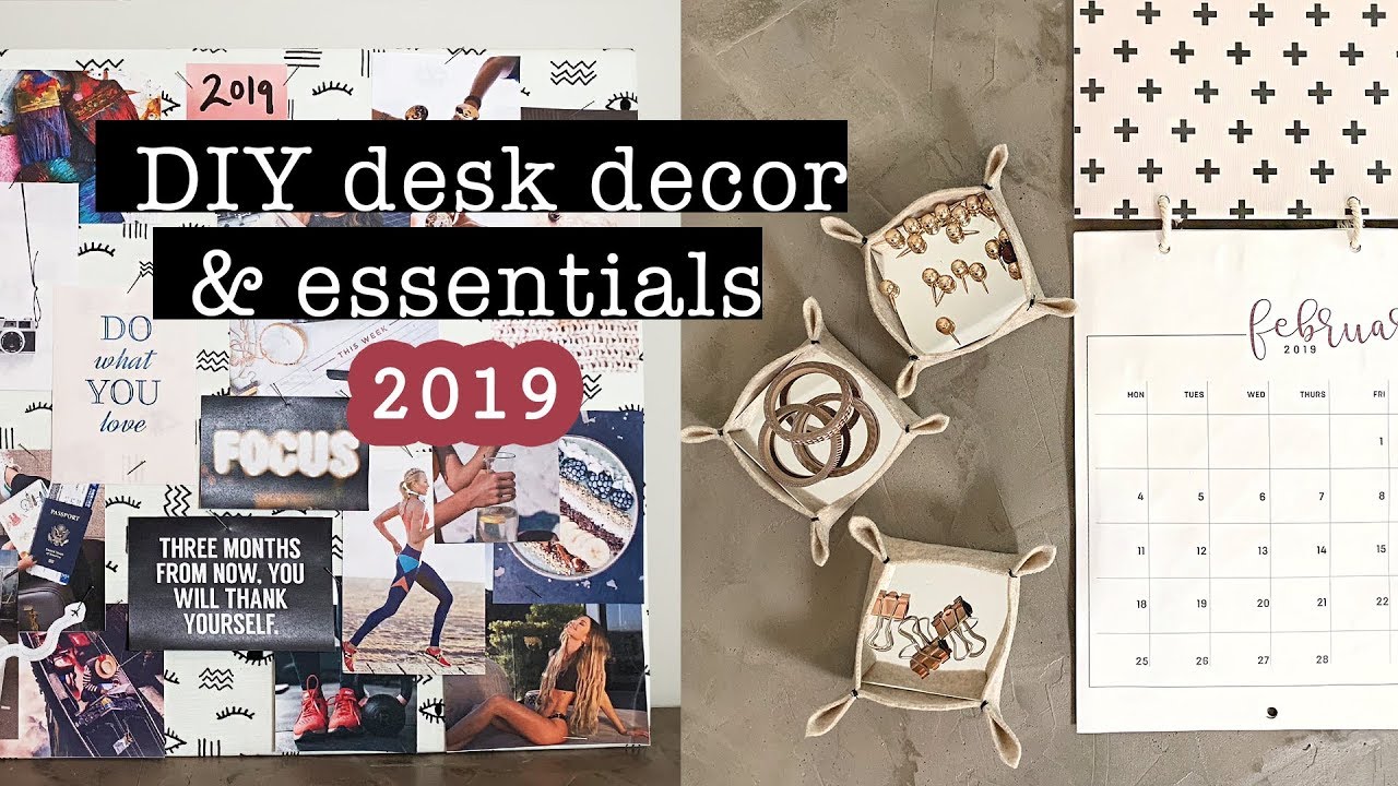 Learn to make a vision board and chic desk decor