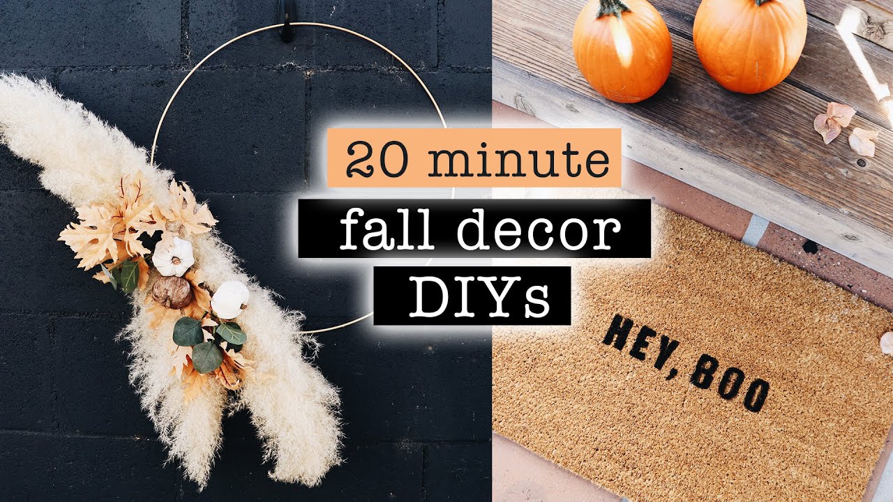 Fall decor DIY in 20 minutes for fast and cost-conscious style
