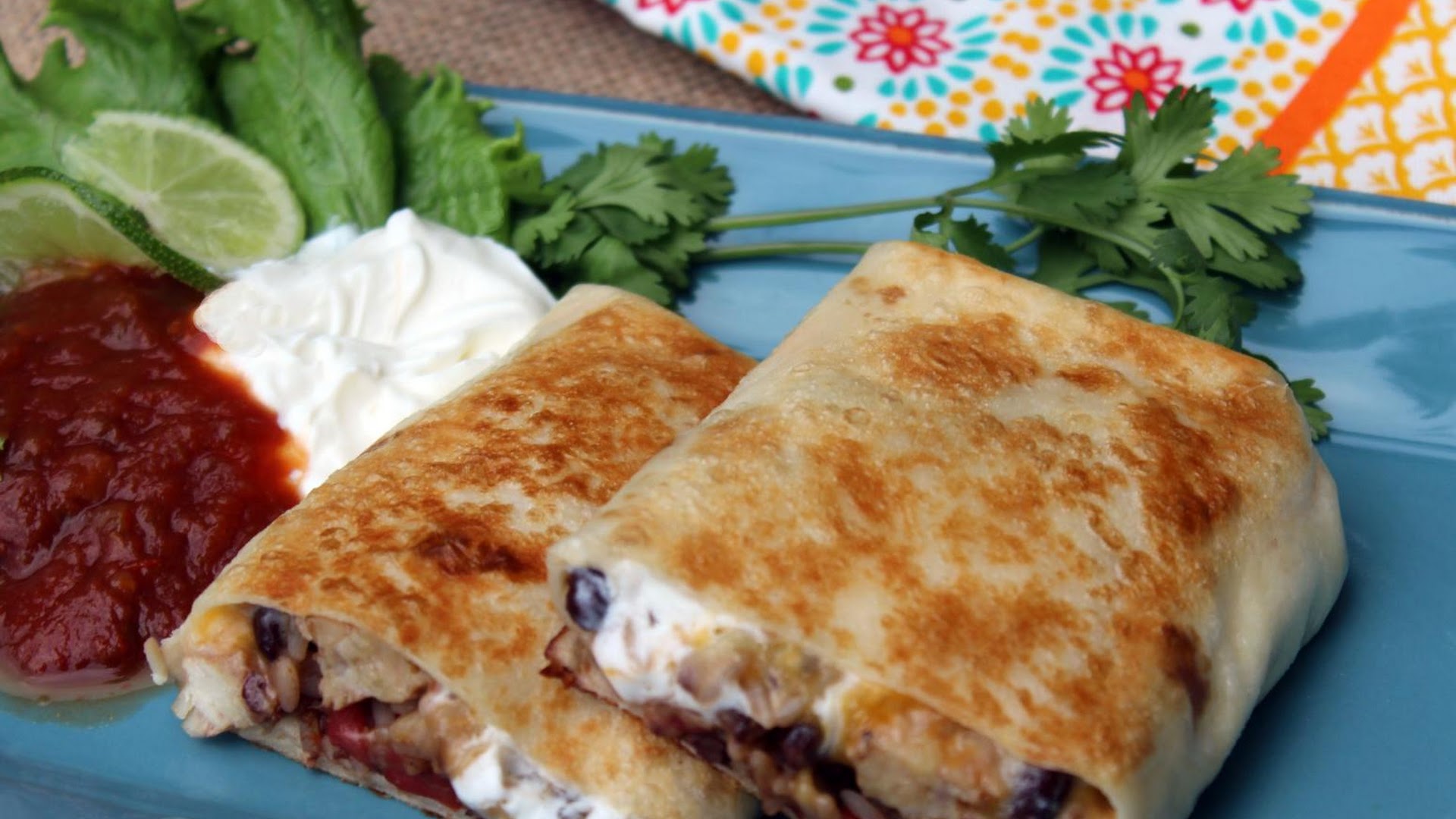These chicken burritos are really tasty