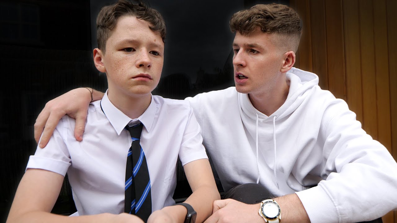 Having a serious talk with little brother about personal issues