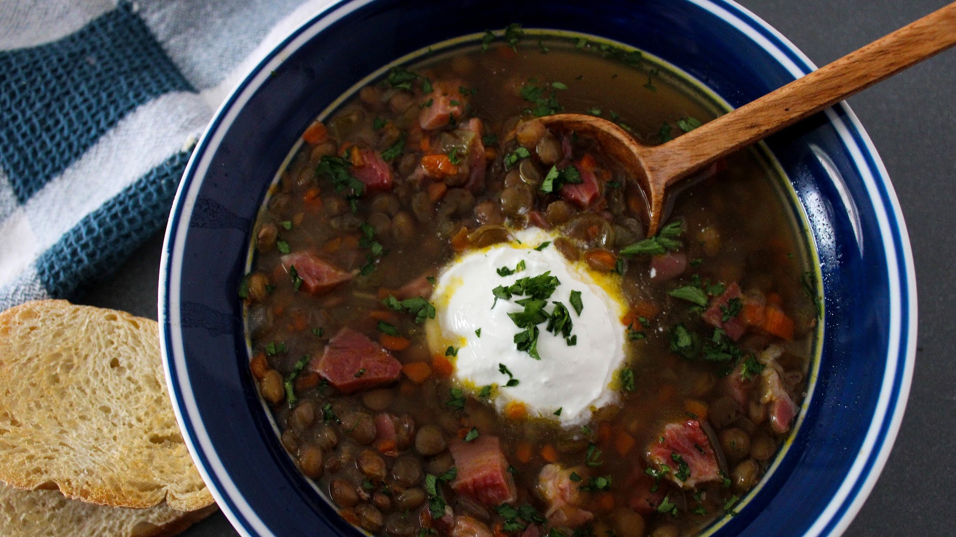 So easy, yet so tasty! Crock pot lentil soup
