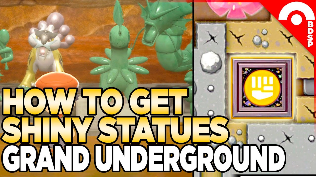 How to Get SHINY/COLOR/RARE Statues in The Grand Underground of Pokemon ...