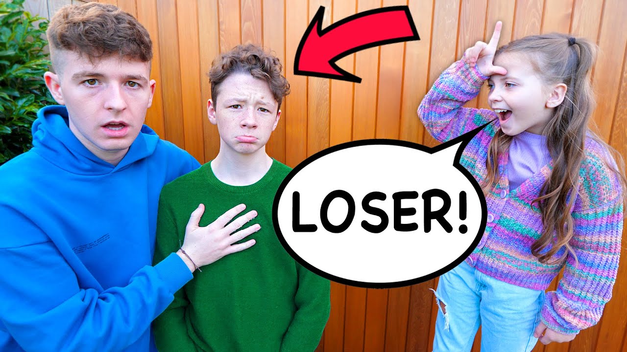 Our new adopted sister bullies my little brother prank