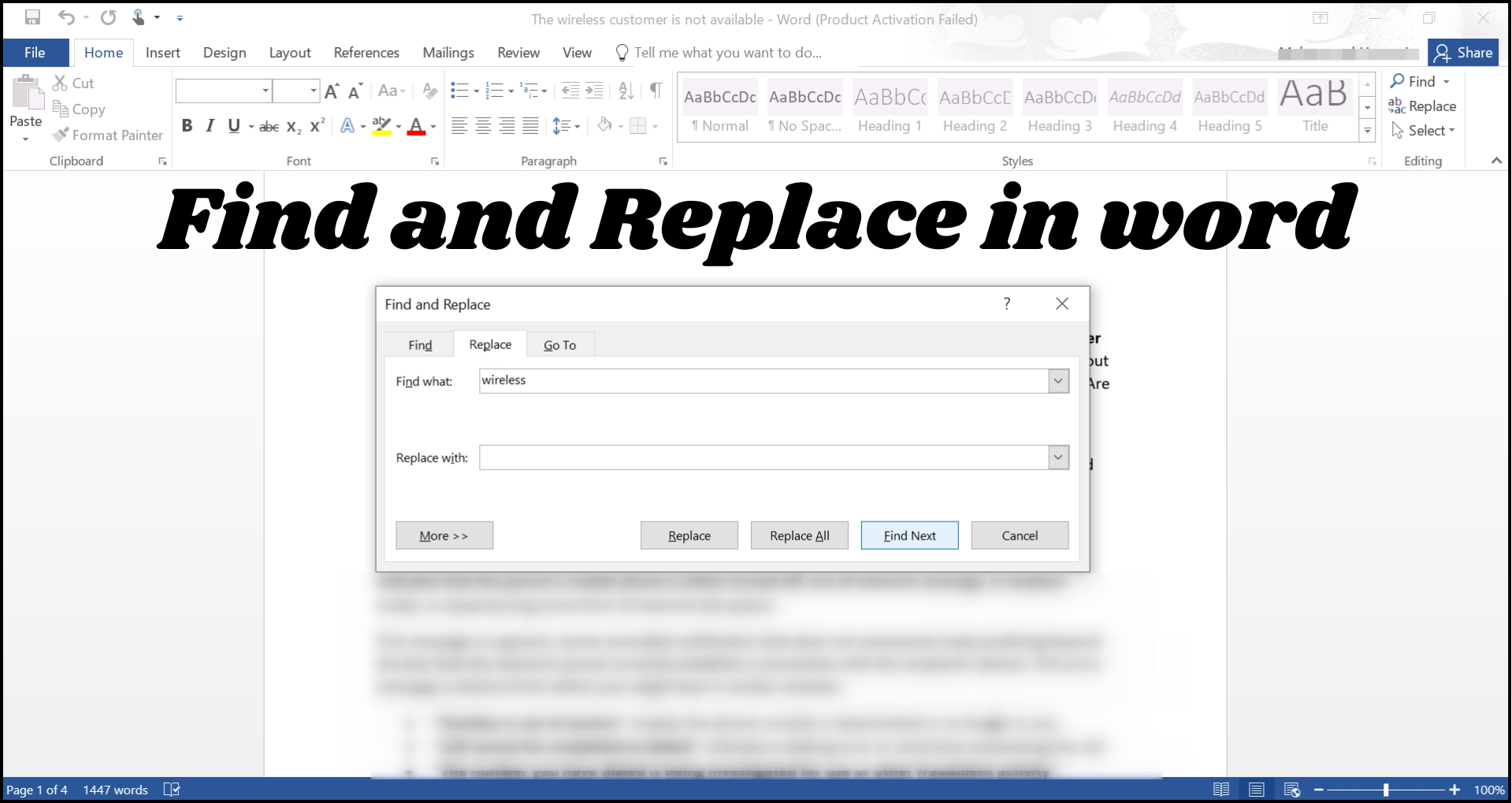 How to Use Find and Replace in Word - Desktop & Mobile