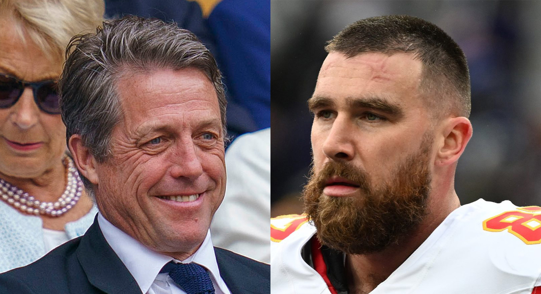 Hugh Grant and Travis Kelce go viral Hugh Grant and Travis Kelce go viral