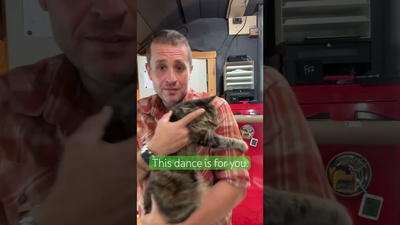 Morgan & Lil Barn Cat Slow Dance