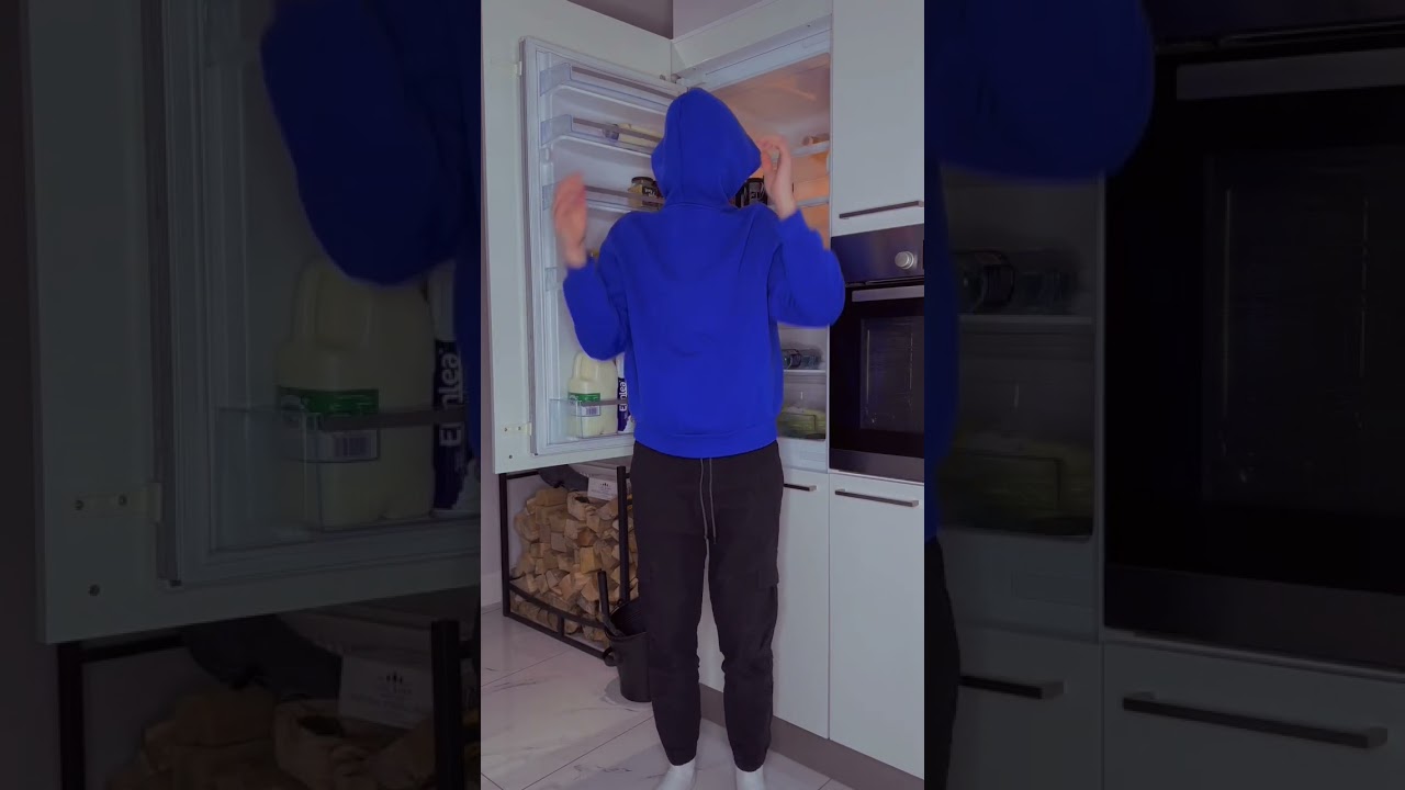 Fridge prank shocks little brother in hilarious moment