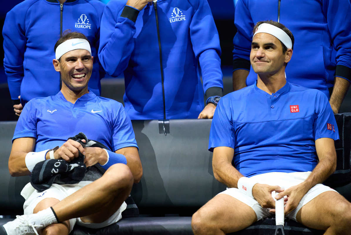 Roger Federer's Emotional Moment With Crying Rafael Nadal Is Going Viral Roger Federer's Emotional Moment With Crying Rafael Nadal Is Going Viral