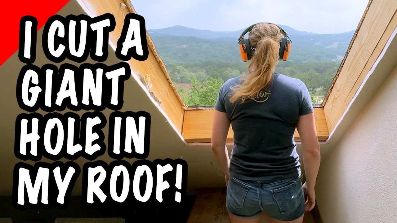 Install a roof balcony skylight that is huge and bright