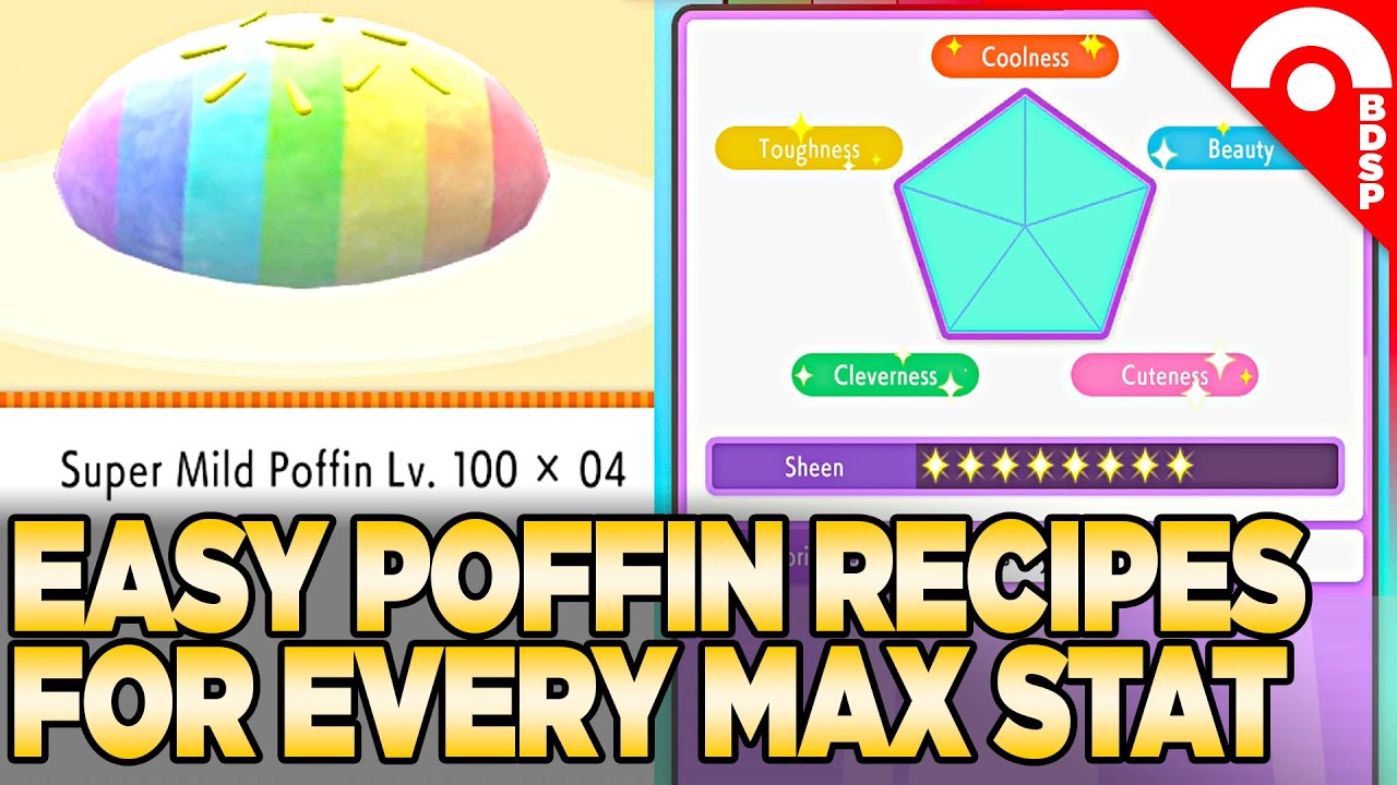 Easy Poffin Recipes for Every Stat! Pokemon Brilliant Diamond & Shining ...