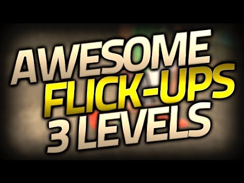 Football flick ups - 3 levels