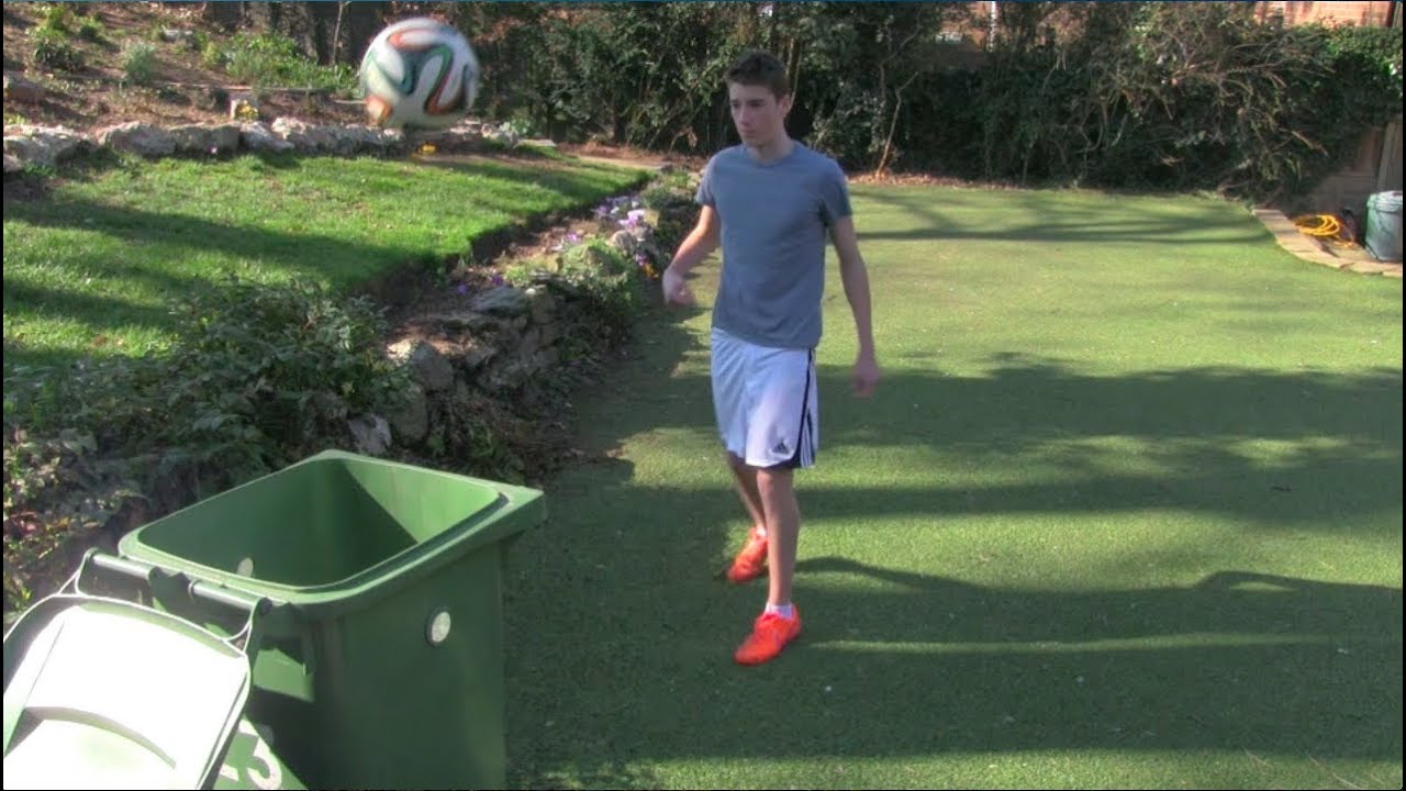 Epic Bin Shots and Freestyle Soccer Challenges