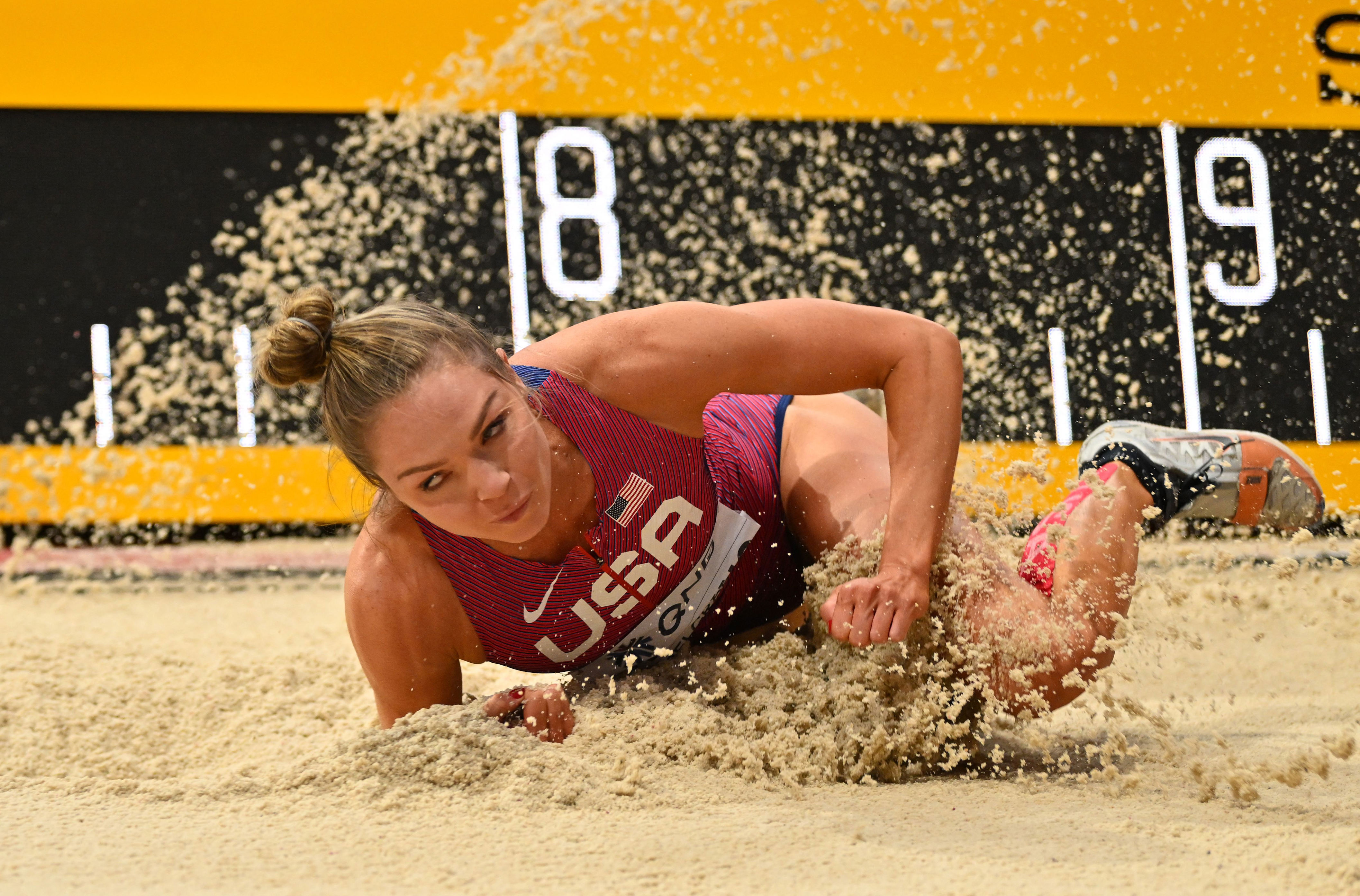 Team USA Olympic heptathlete Chari Hawkins in images