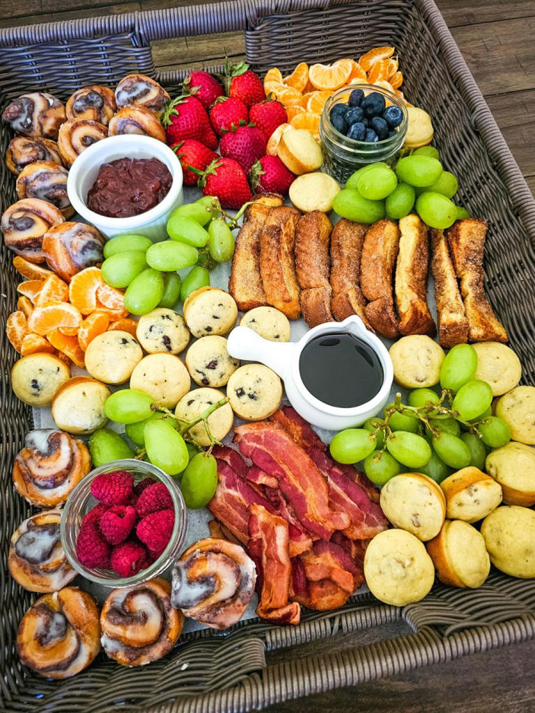 Mini Pancake Muffin Charcuterie Board