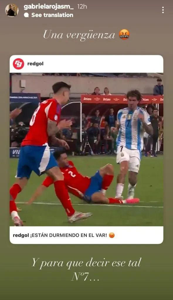 El lapidario mensaje de la esposa de un jugador de Chile para Rodrigo ... El lapidario mensaje de la esposa de un jugador de Chile para Rodrigo ...