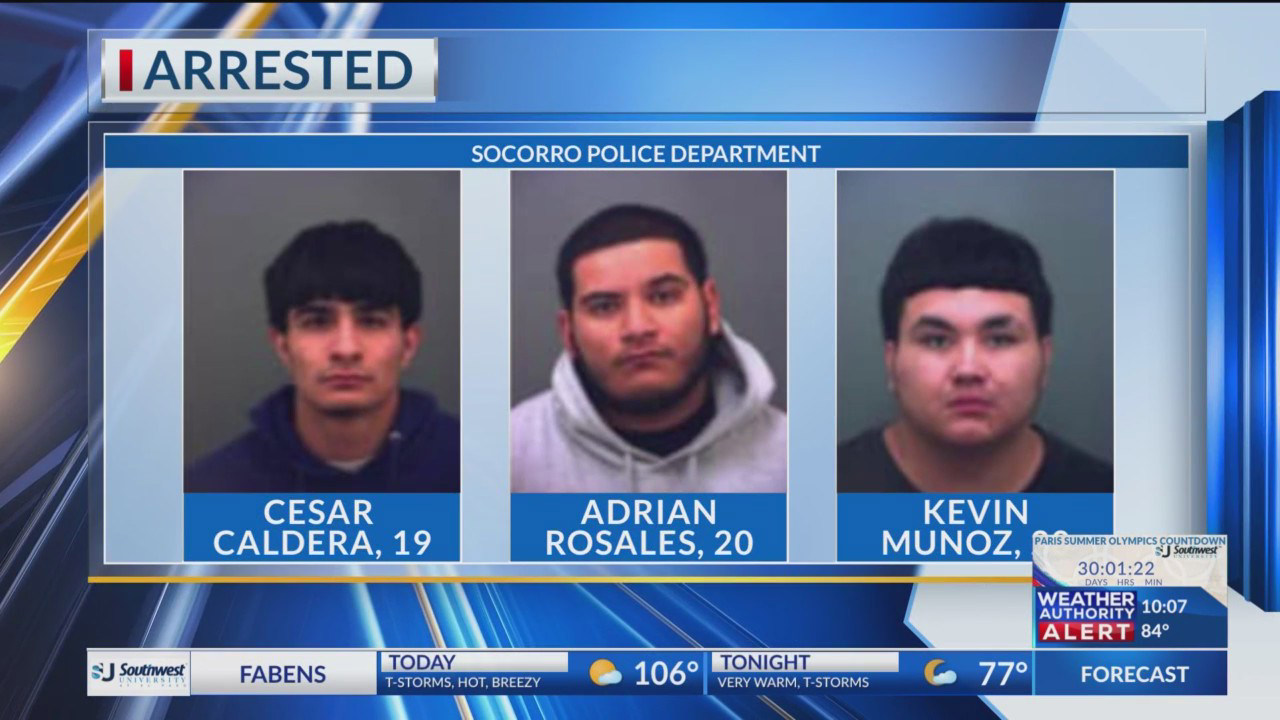 3 men arrested in connection to 2023 Socorro shooting 3 men arrested in connection to 2023 Socorro shooting