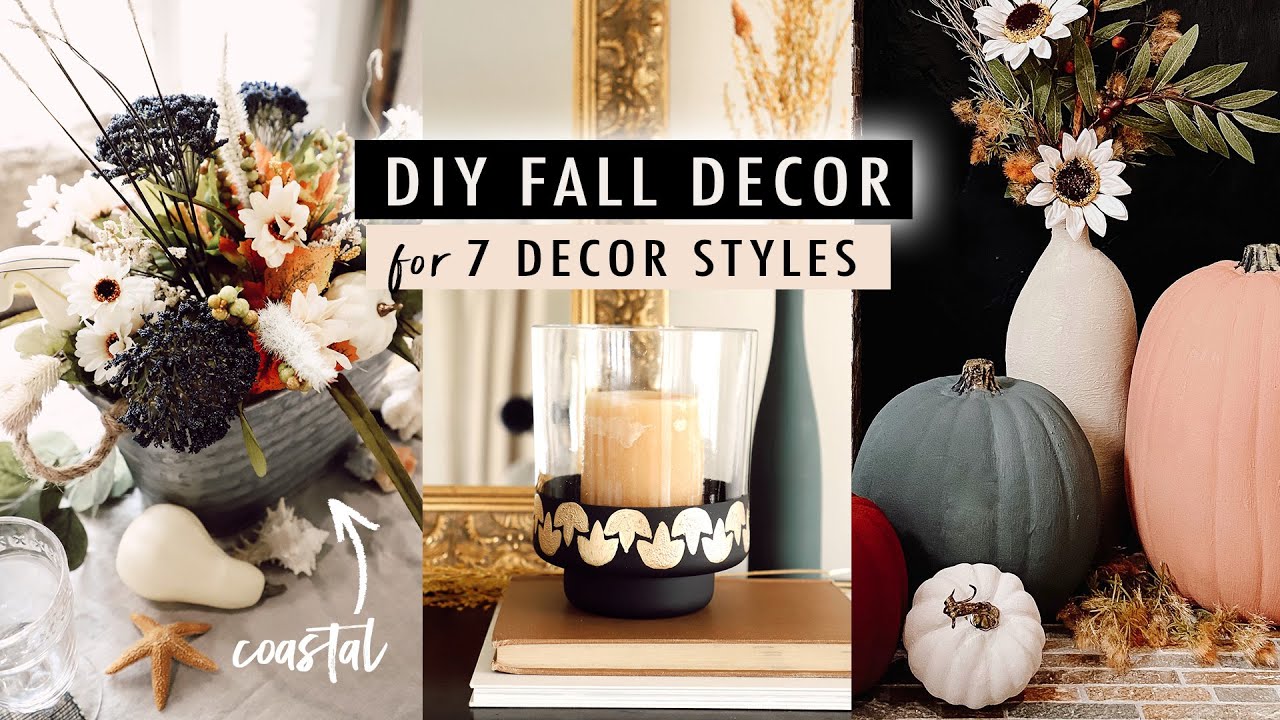 Fall decor ideas for 7 interior styles with DIY tips