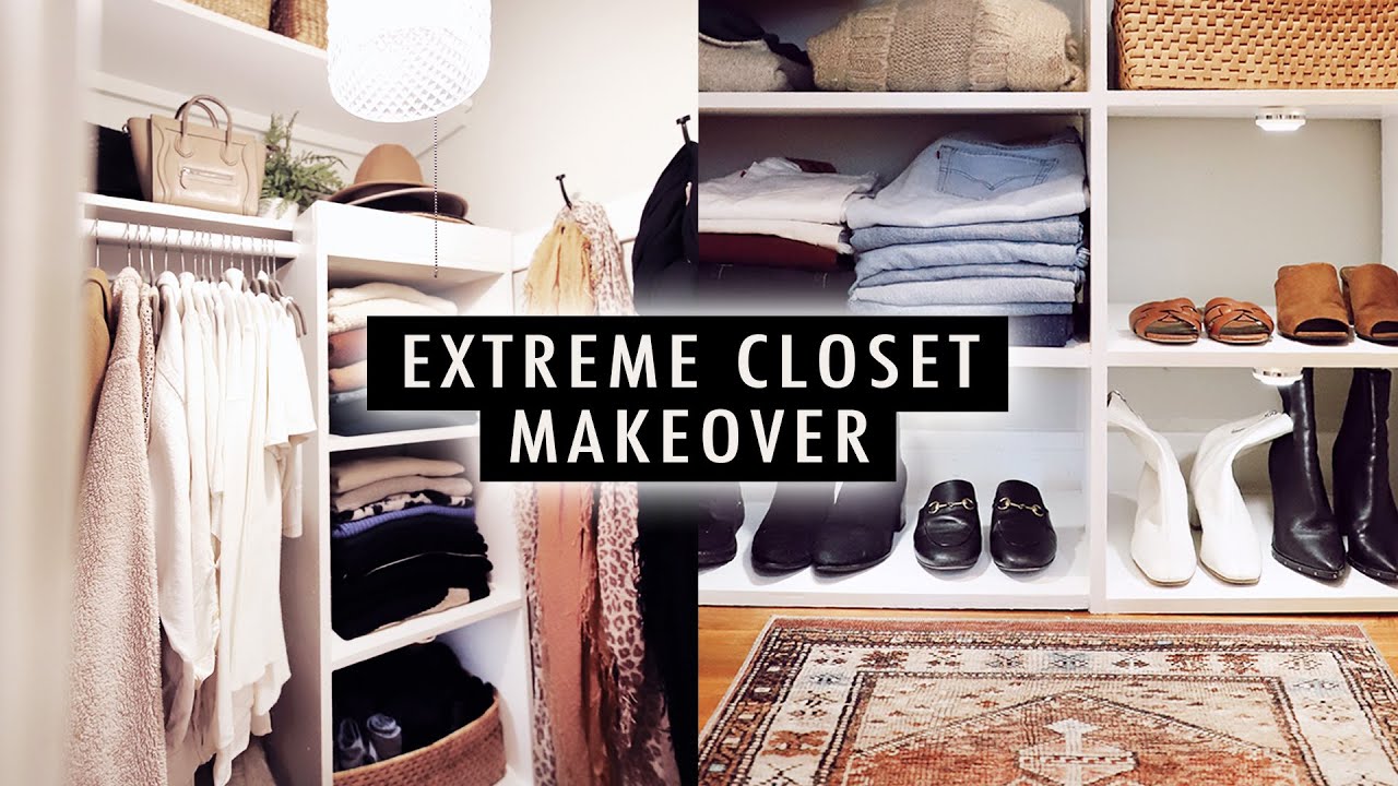 Extreme closet makeover with smart storage hacks