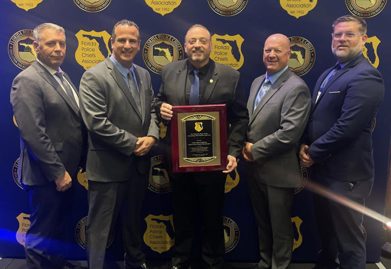 North Port Police honor Chief Garrison North Port Police honor Chief Garrison