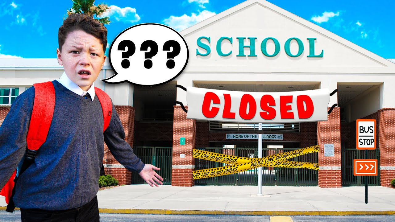 Convincing little brother his school reopened prank