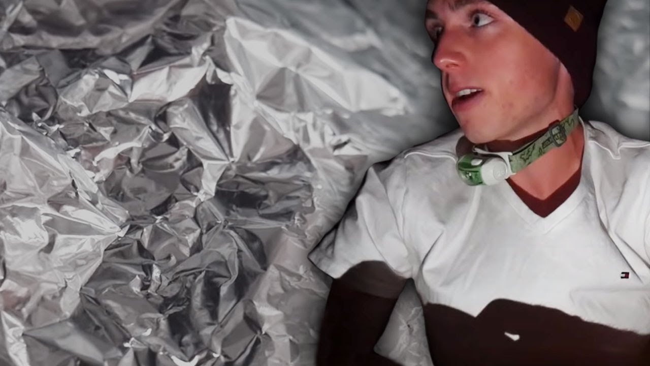 Building a Tin Foil House and Sleeping in It: DIY Fun