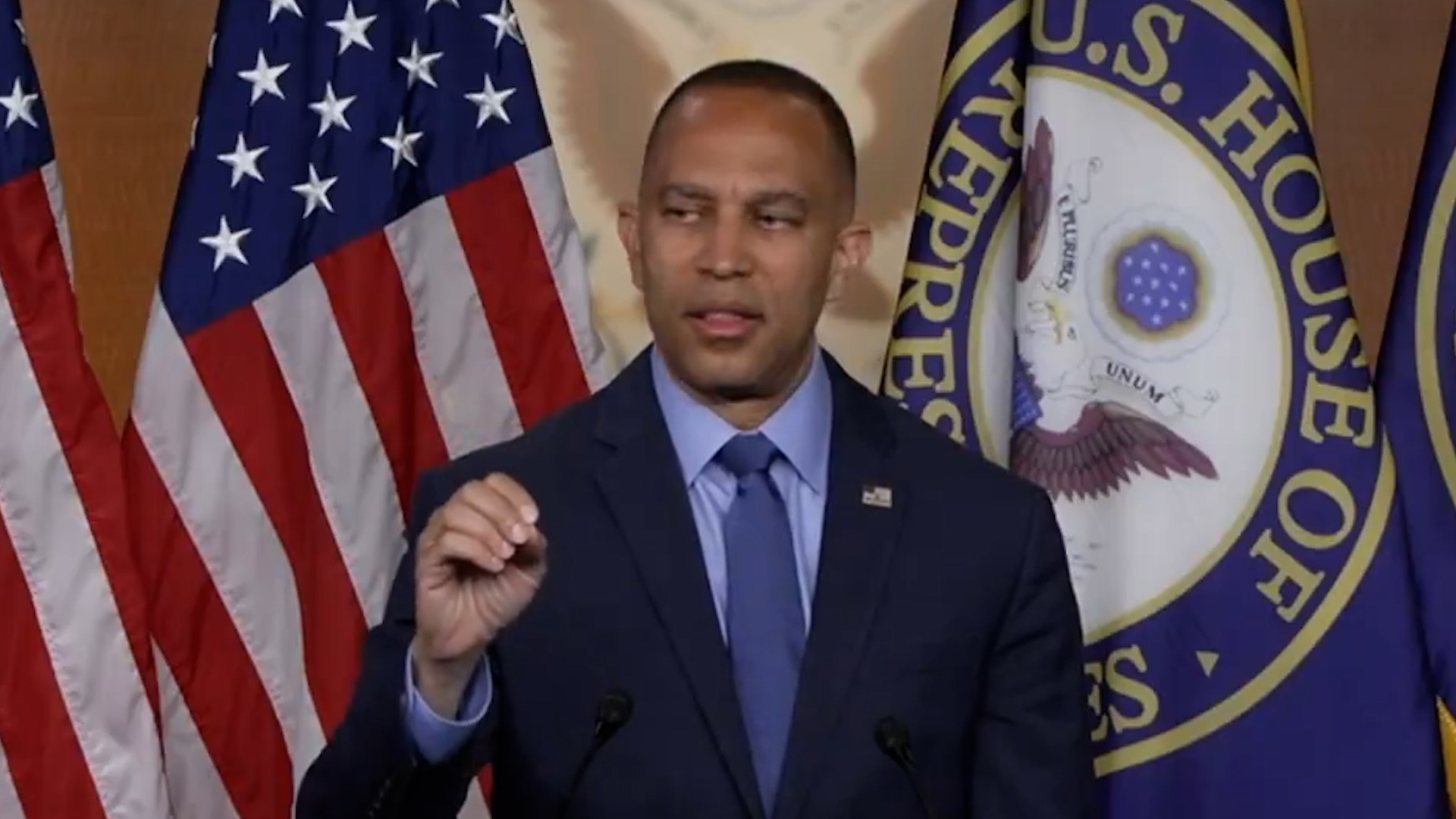 Jeffries Slams 'Embarrassing' GOP Trump Meeting In D.C. Jeffries Slams 'Embarrassing' GOP Trump Meeting In D.C.