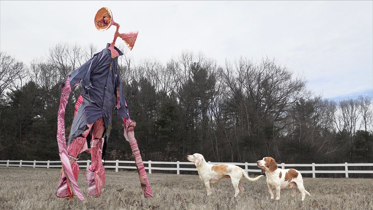 "GIANT Siren Head Prank‚ Watch Maymo, Potpie & Indie Face the Scariest ...