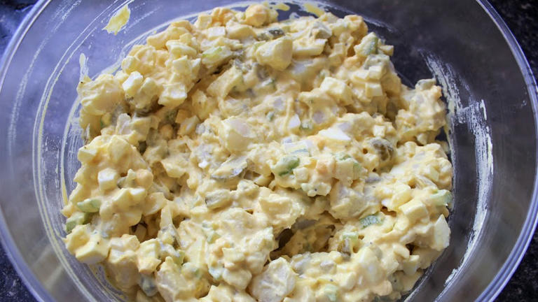 After one bite, we can see why this is Beverly's go-to potato salad ...