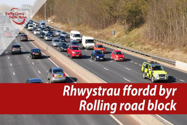 Rolling roadblocks to be in place on A55 in Flintshire this morning