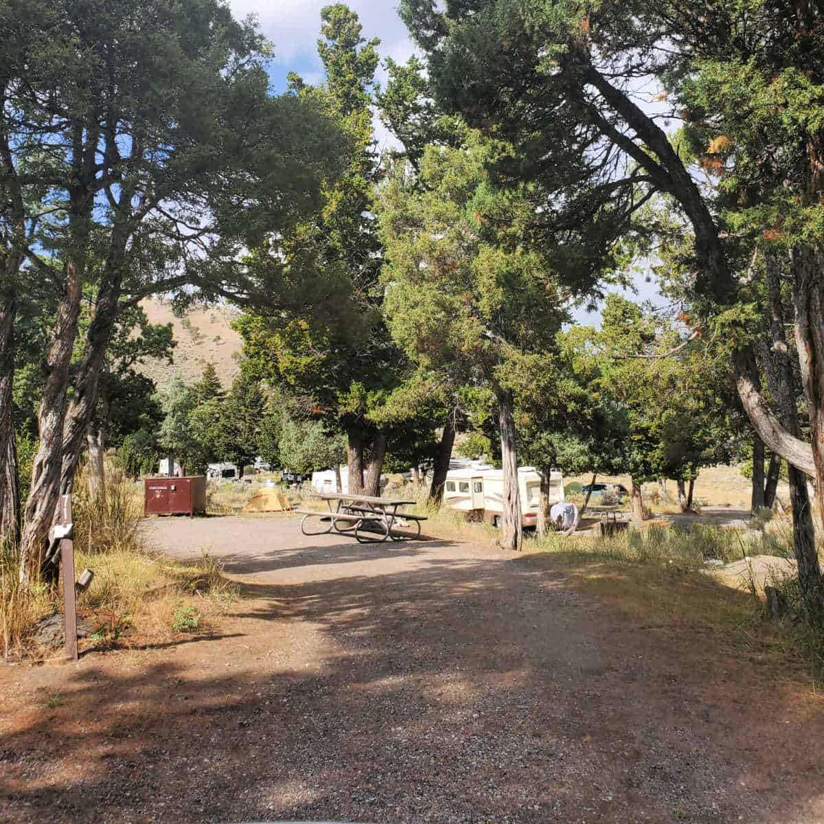 Mammoth Campground in Yellowstone National Park