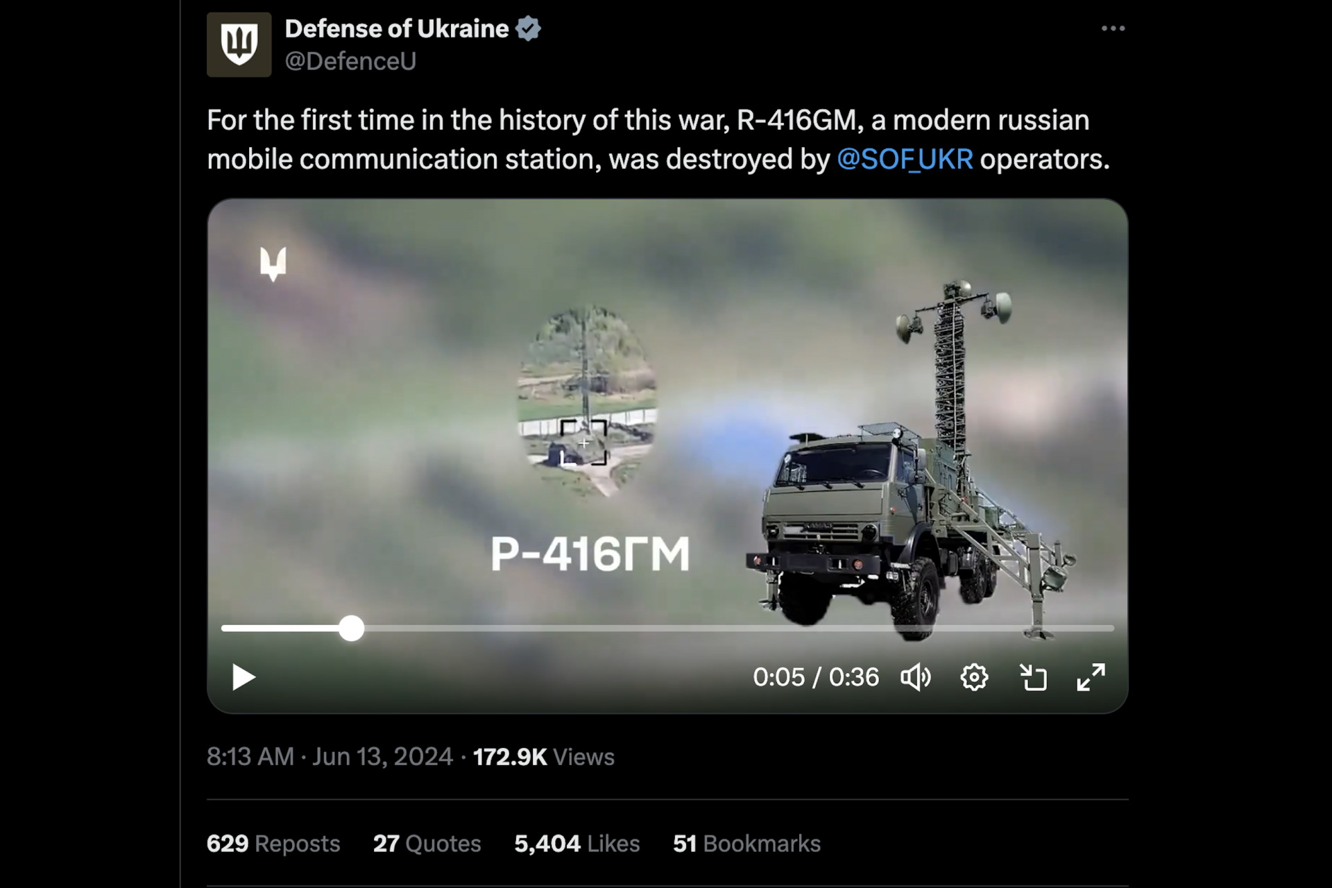 Ukraine just destroyed expensive and rare Russian communication system