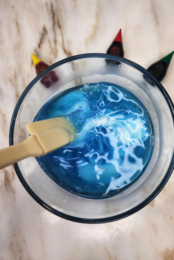 Homemade flubber slime in minutes