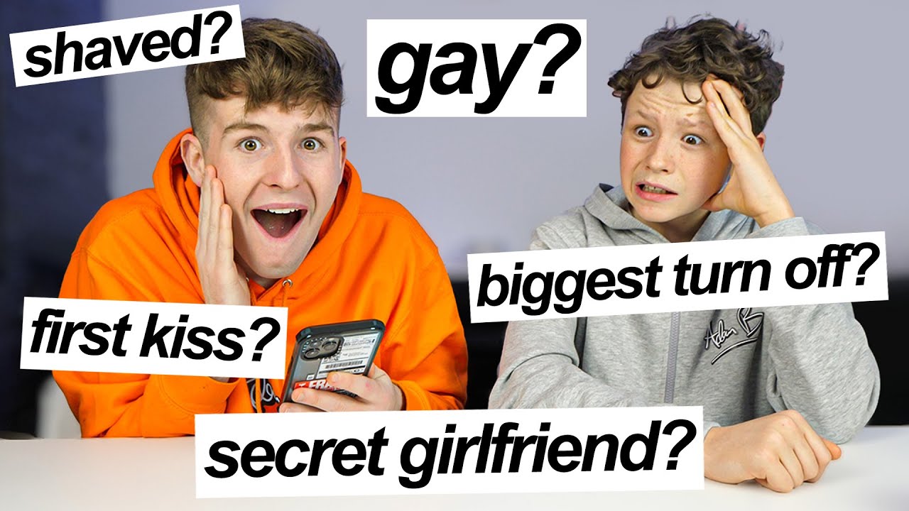 Asking little brother questions boys are too afraid to answer