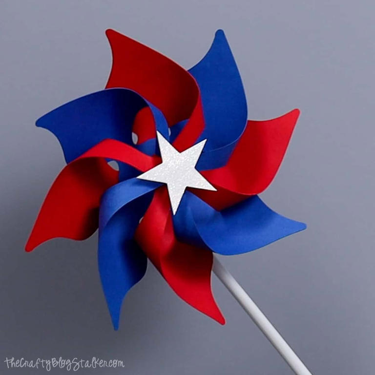 Paper Pinwheels with Free SVG Cut File