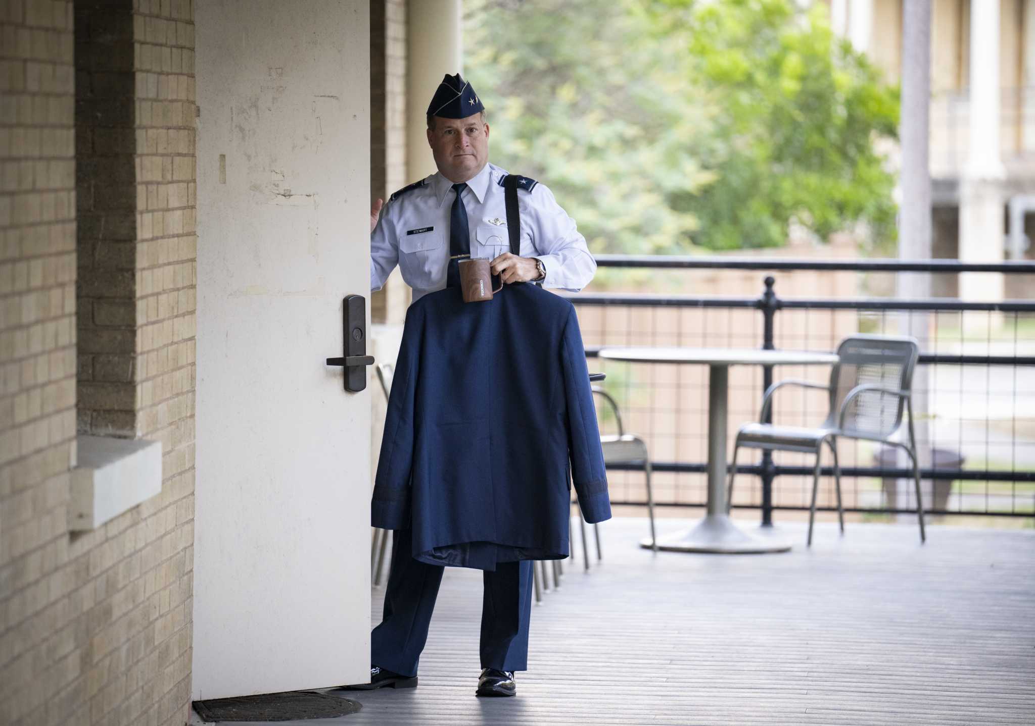 Disgraced Air Force Maj. Gen. Phillip Stewart quietly departs San ...