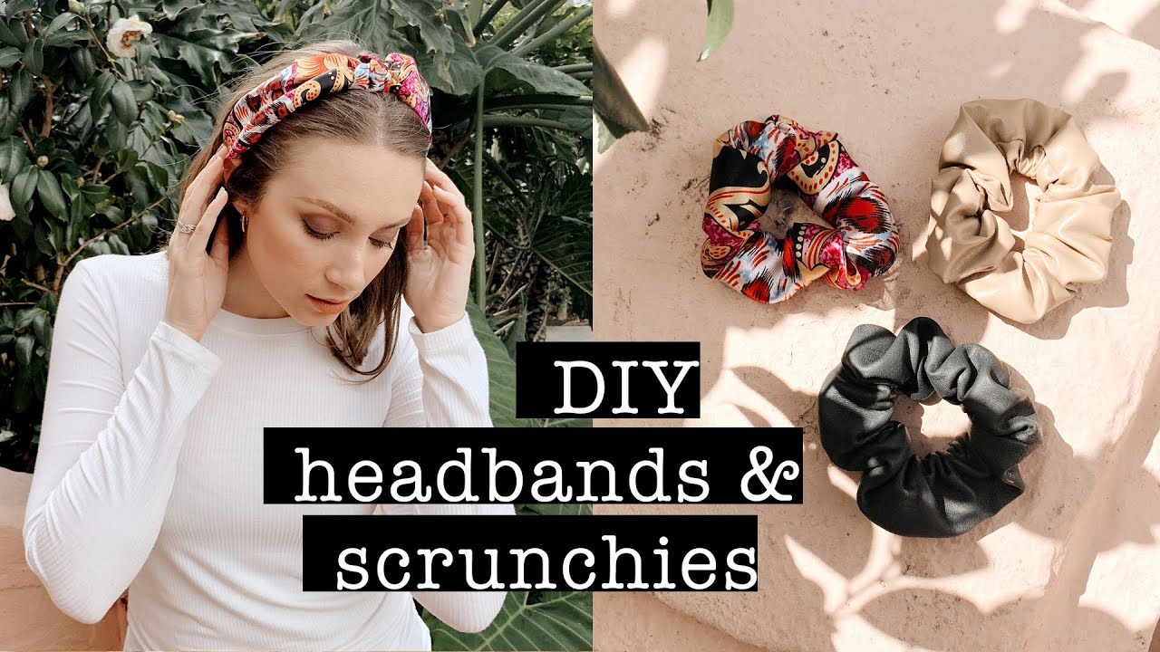 DIY no sew headbands and scrunchies fashion crafts