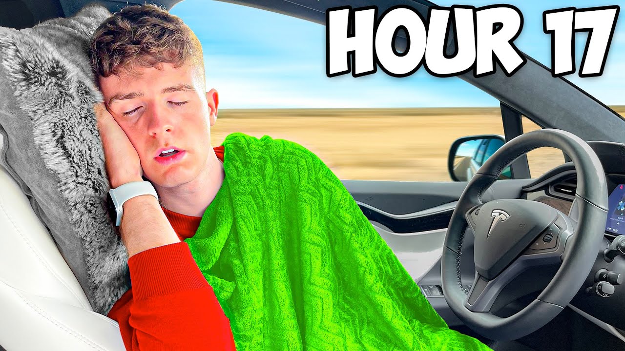 Trusting Tesla Autopilot for 24 hours challenge