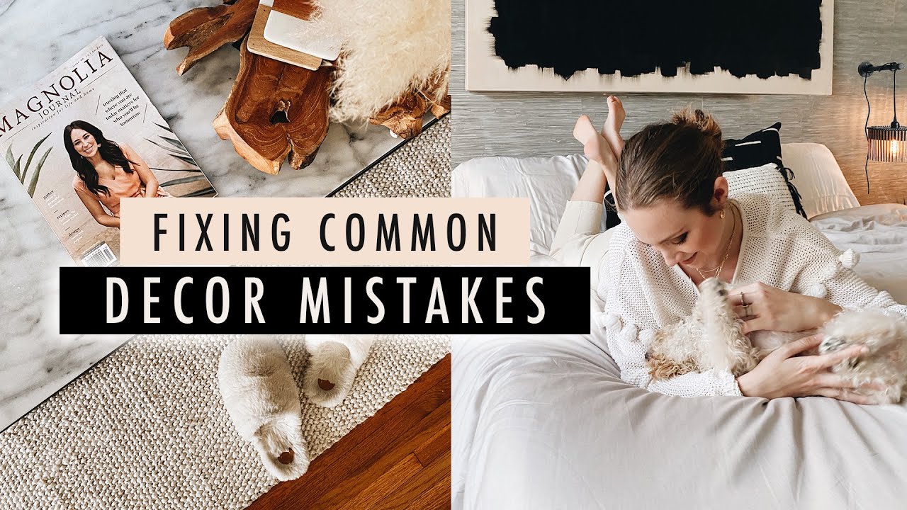 Fix common bedroom and living room decor mistakes